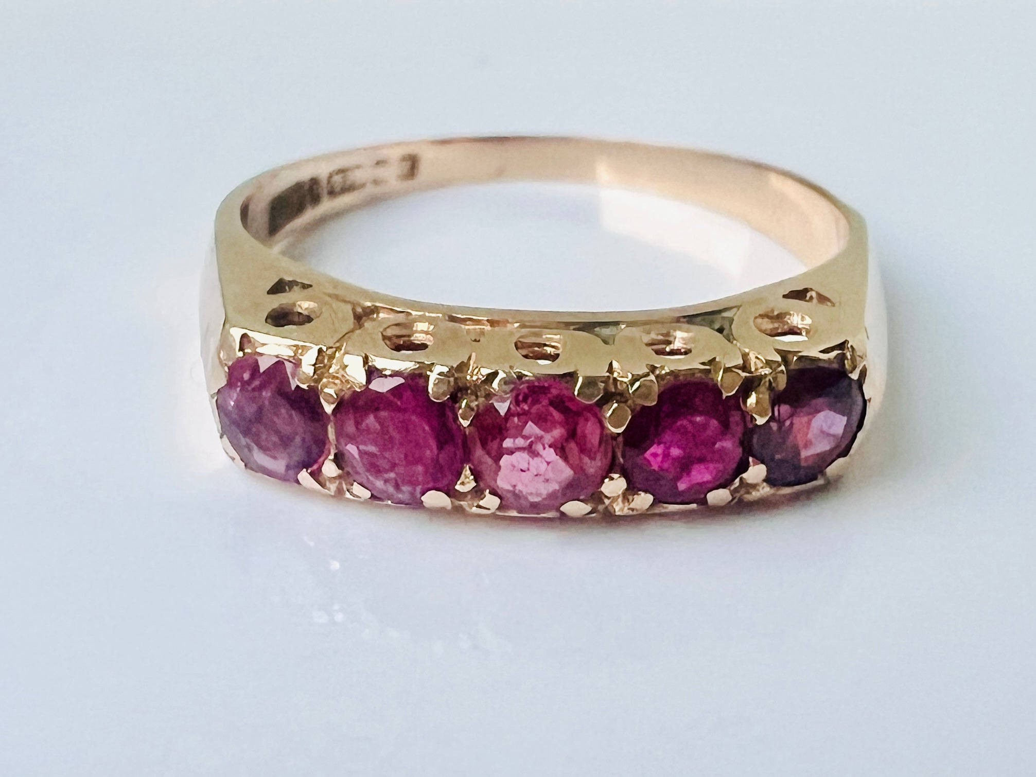 Vintage 9ct Gold Ruby Ring – Ring-Life